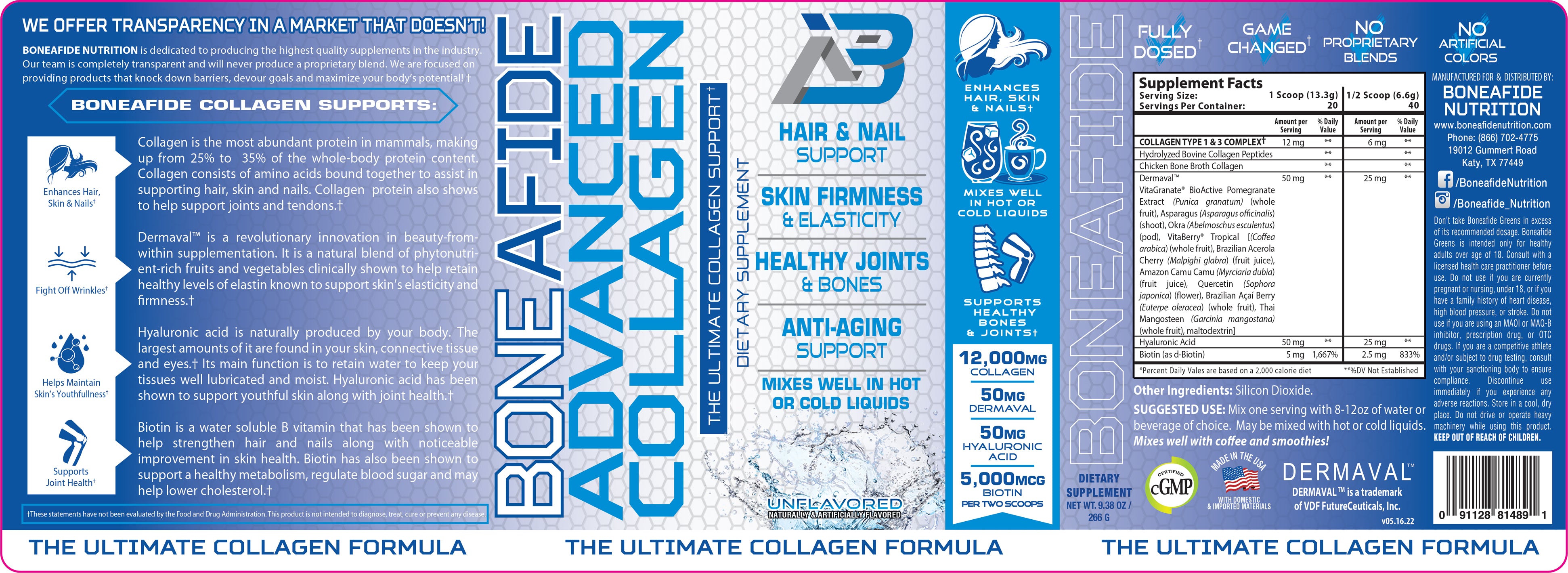 Boneafide Advanced Collagen – Boneafide Nutrition