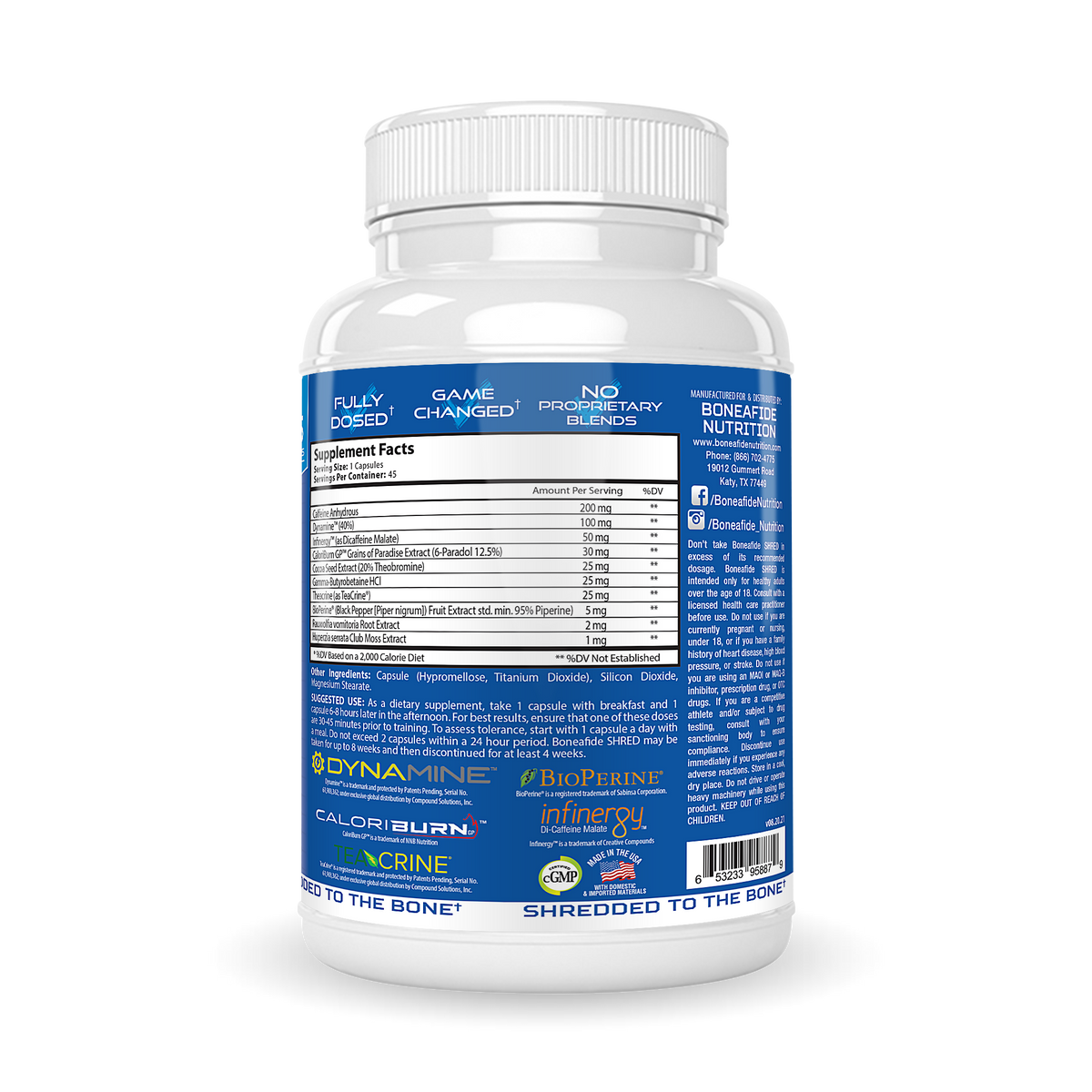 Boneafide SHRED Capsules – Boneafide Nutrition